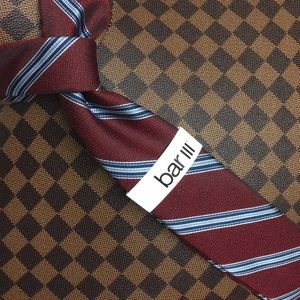 Bar III | Accessories | Bar Iii Red Burgundy Multiblue Corby Striped ...